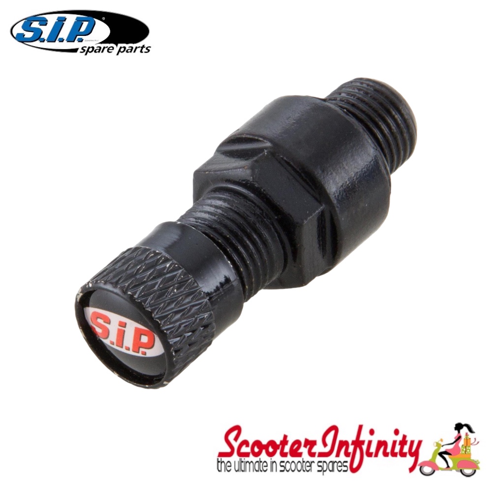 Valve for SIP Tubeless Rim Vespa or Lambretta (30mm) (Black) (SIP)