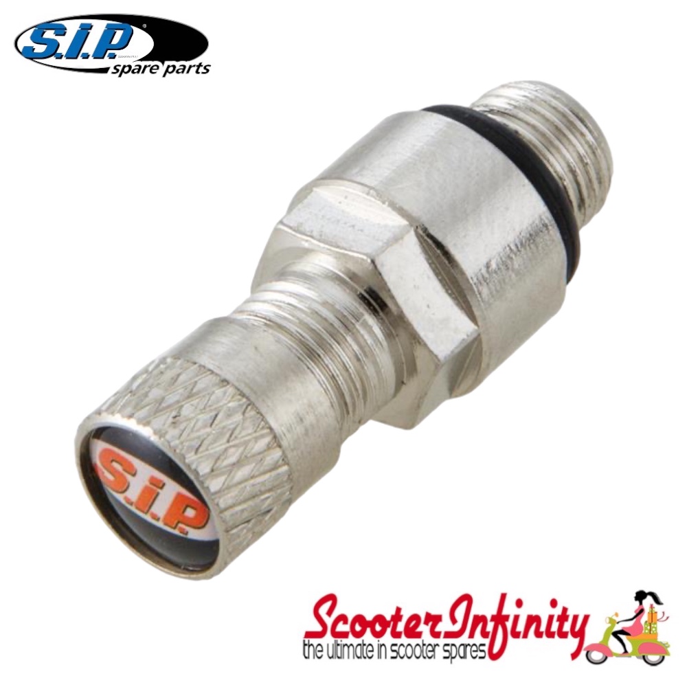 Valve for SIP Tubeless Rim Vespa or Lambretta (30mm) (Silver) (SIP)