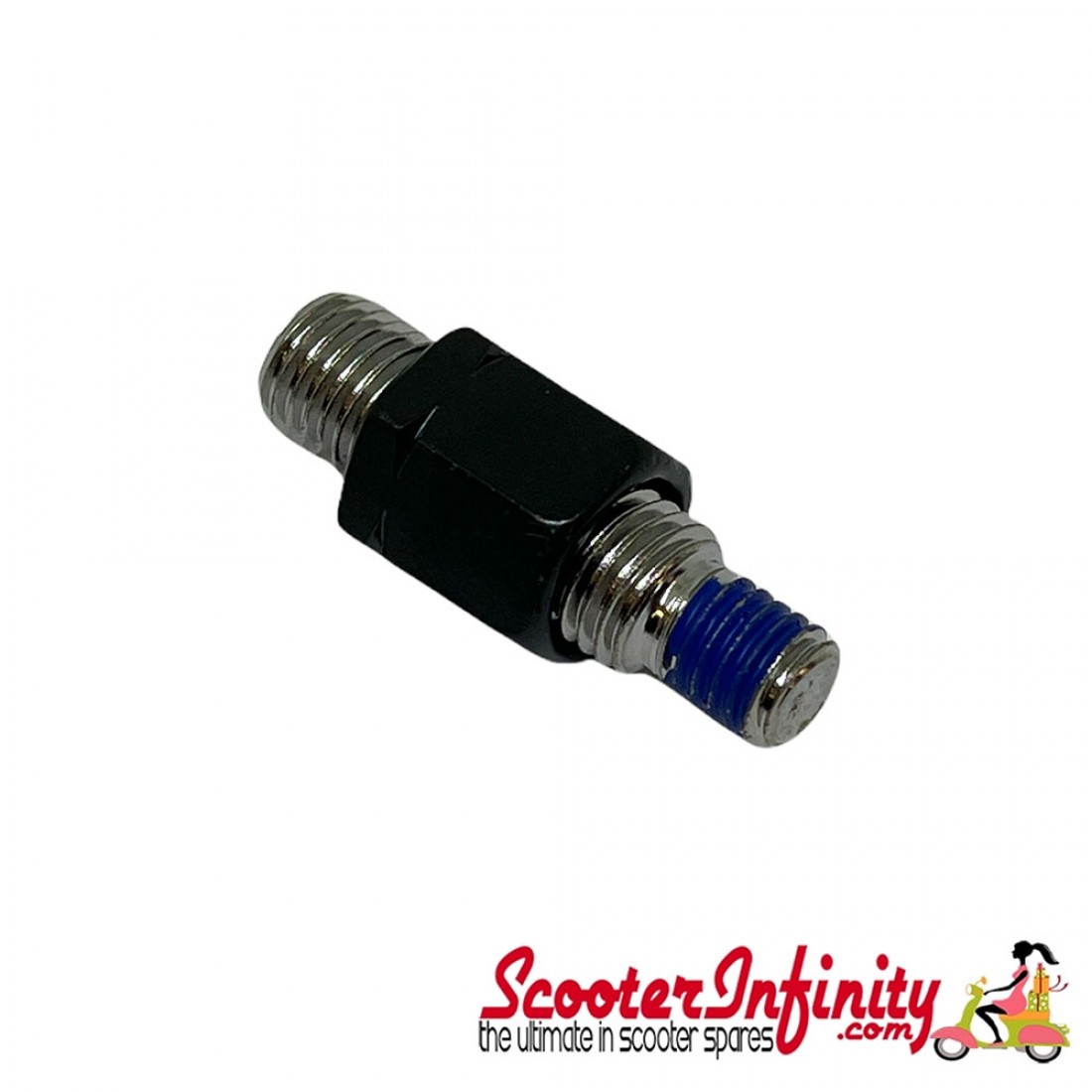 Mirror Adapter (black - right or left, M10x1,25 mm, left thread)