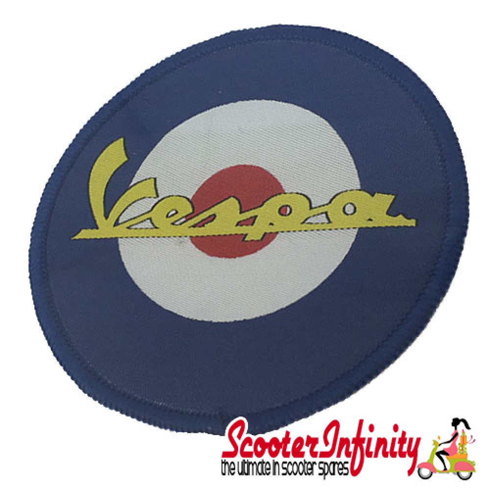 Patch Clothing Sew On - Vespa Mod Target (80mm, 80mm)