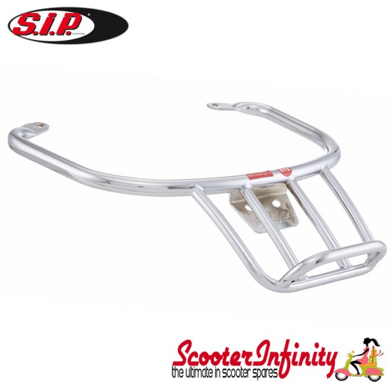 Carrier/Rack Rear Chome SIP 70s Vespa GTS/GTS Super/GTV
