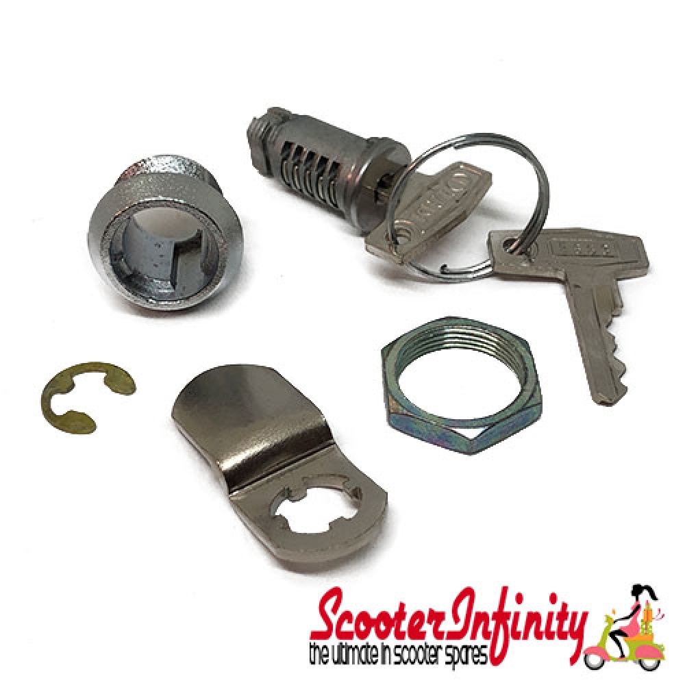 Lock Sidepanel with Keys (Lambretta GP LI SX TV / Vespa Small Frame)