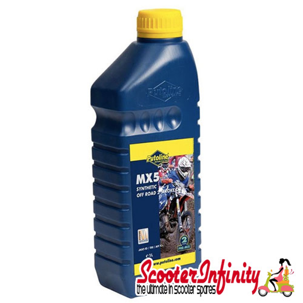 Oil Two Stroke Putoline (MX5) (2 Stroke) 1L Synthetic Off Road