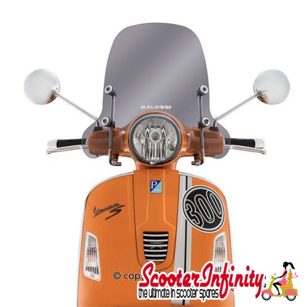 Flyscreen Windshield Malossi Vespa GTS/GTS Super/GT (Tinted)