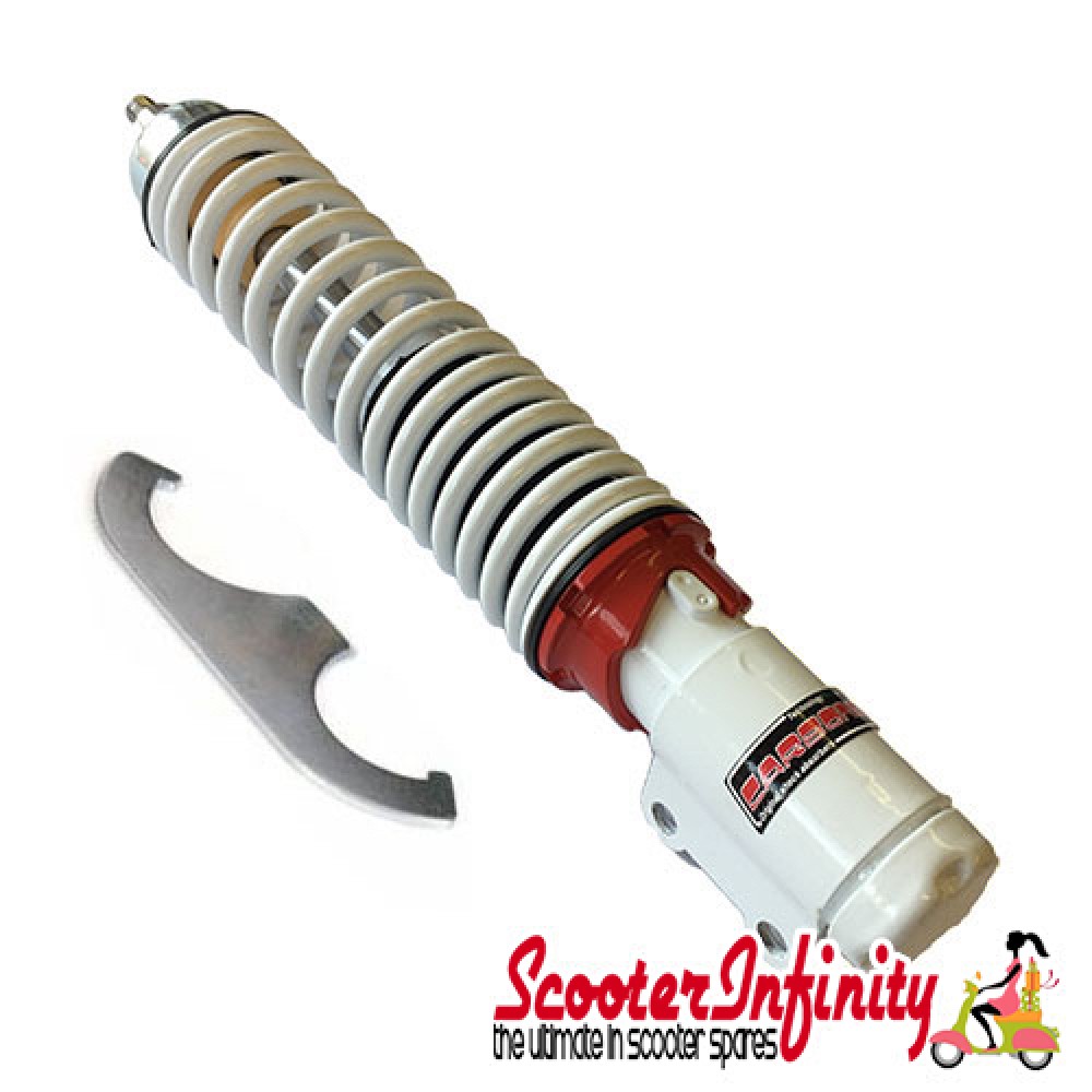 Shock Absorber Sebac Style Front Red/White (Carbone) (Vespa LML 125 150 ...