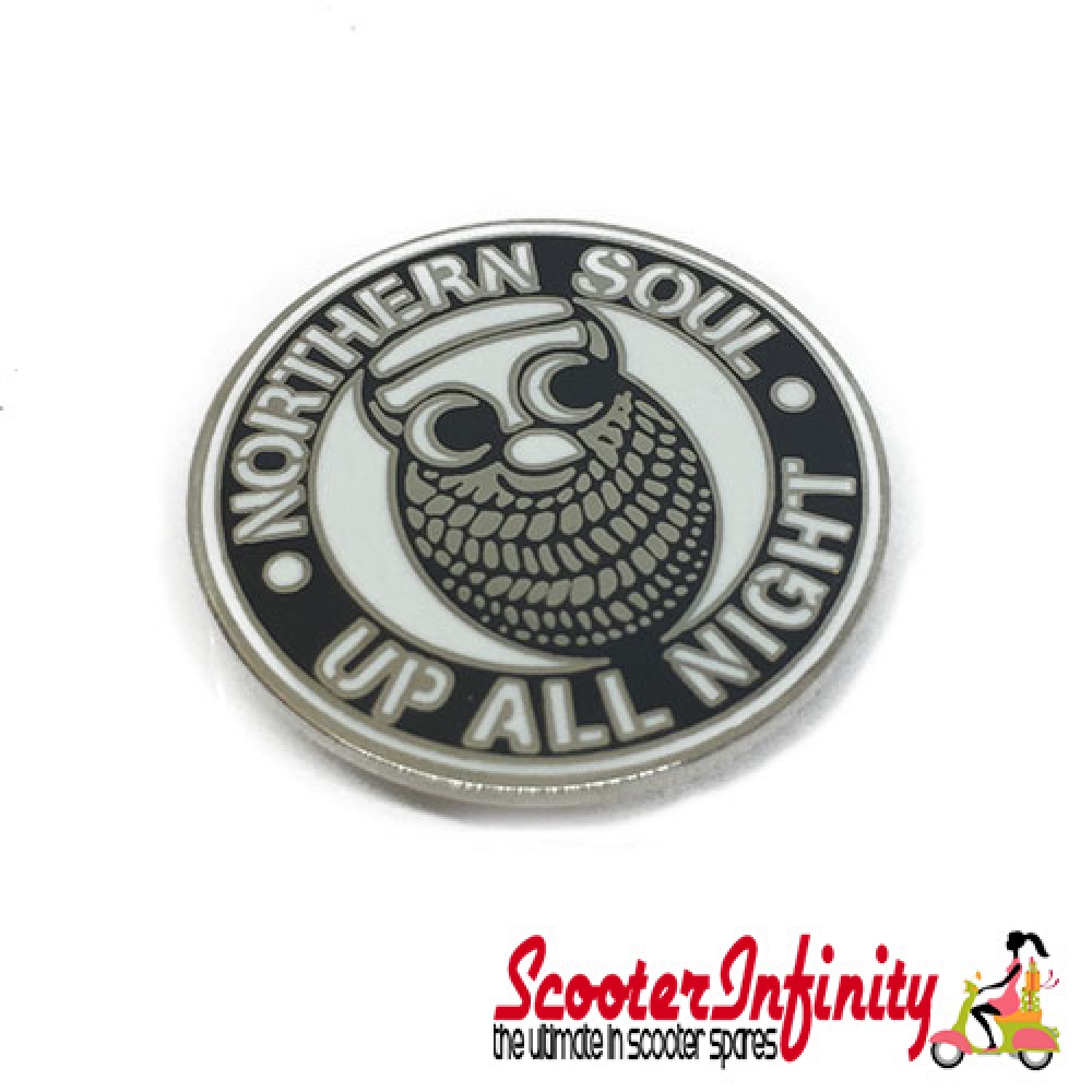 Pin Badge - Northern Soul Owl